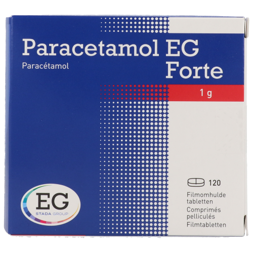 Paracetamol EG Forte 1 g | 120 tabletten | Zonder voorschrift ...