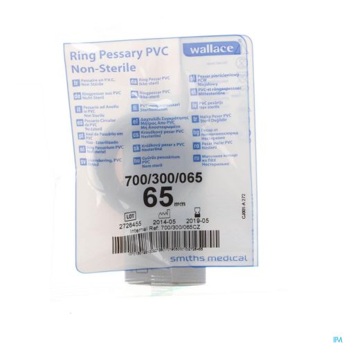 Smiths Medical Wallace Ring Pessarium PVC 65 mm | 1 stuk | PharmaMarket