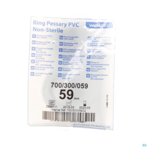 Smiths Medical Wallace Ring Pessarium PVC 59 mm | 1 stuk | PharmaMarket